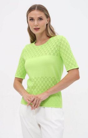 Passioni T-Shirt mit Strukturmuster