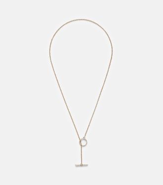 Stone and Strand Halskette aus 10kt Gelbgold (417/1000) mit Diamanten