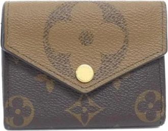 Louis Vuitton Portefeuille vintage pr&eacute;-poss&eacute;d&eacute; &agrave; trois volets - Femme - Pre-owned - Brun - Taille: ONE Size