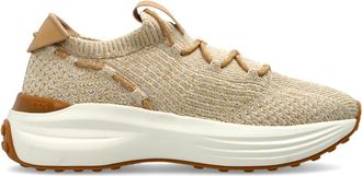 Tod's Femme, Chaussures, Beige, Taille: 39 1/2 EU Baskets Logo