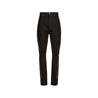 Rick Owens Pantalon Bolan en coton m&eacute;lang&eacute;
