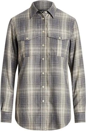 Ralph Lauren Femme, Blouses et Chemises, Gris, Taille: 38 FR Chemise
