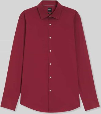 HUGO BOSS Regular Fit Businesshemd aus Baumwoll-Mix