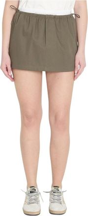 Alexander Wang Femme, Jupes, Vert, Taille: 40 FR Mini-jupe &agrave; taille mi-haute avec logo &eacute;lastique