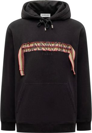 Lanvin Homme, Sweatshirts et sweats &agrave; capuche, Noir, Taille: L SweaT-shirts &agrave; capuche