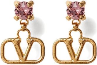 Valentino Garavani VLogo Signature Crystal-embellished Earrings