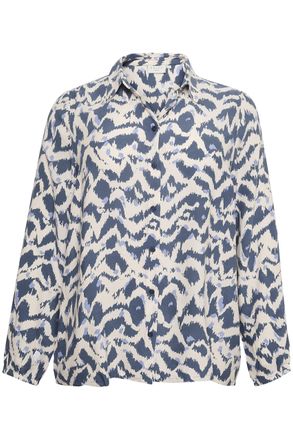 Kaffe Curve Kaffe Curve Damen Kckinna Shirt Bluse, Vintage/Sand/Grapemist Print, 40 Größen