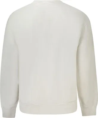 Calvin Klein Logo-Embroidered Cotton Sweatshirt - White