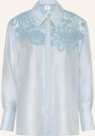 Aje Hemdbluse Gia Mit Spitze blau