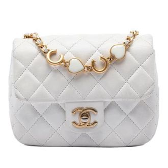 Chanel Pre-owned Quilted Lambskin Crossbody Bag - - Pre-owned - Damen - Wei&szlig; - ONE SIZE