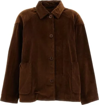 CASEY CASEY Veste de travail en velours c&ocirc;tel&eacute; - Femme - Vestes - Brun - Taille: 38 FR