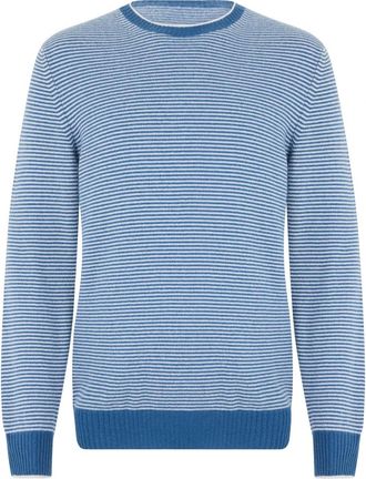 Fedeli Homme, Pulls, Bleu, Taille: L Pull ras du cou