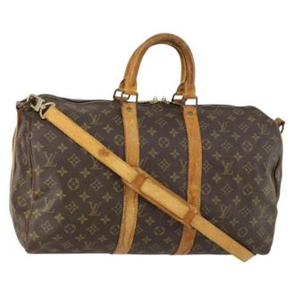 Louis Vuitton Pre-owned Canvas Weekend Bag - - Pre-owned - Damen - Braun - ONE SIZE