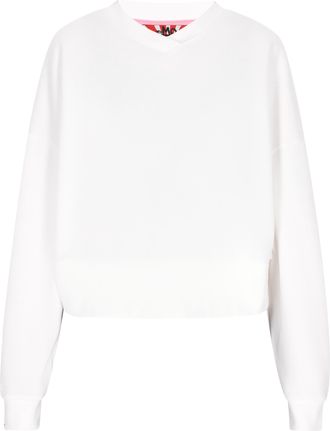 Mymo Sweatshirt Frauen Wei&szlig;