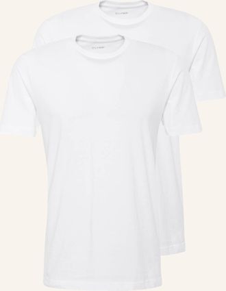 Olymp 2er-Pack T-Shirts weiss