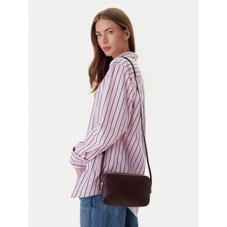 Calvin Klein Handtasche Calvin Klein Emblem Aop Elongated Camera Bag LV04F3268G Dunkelrot