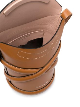 Alexander McQueen sac seau The Curve - Marron