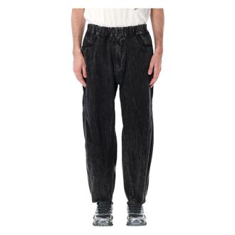 And Wander Jeans mit elastischem Bund - - Jeans - Herren - Schwarzk - XL
