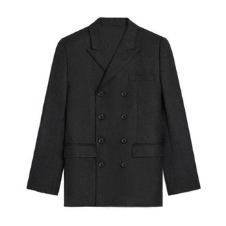 Celine Carnaby Jacke in gestreiftem Flanell - - Jackets - Herren - Grau - L