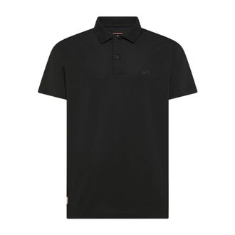 Sun 68 Polo aus technischem Stretch-Piqu&eacute; - - Tops - Herren - Schwarzk - L