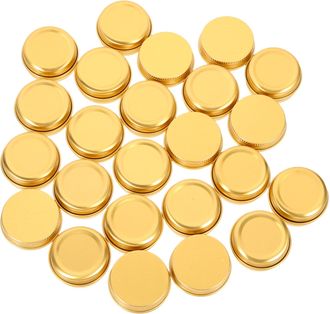 Artibetter VICASKY 24 St&uuml;ck Aluminium Blechdosen Rund 15 Ml mit Schraubverschluss Kleine Nachf&uuml;llbare Metalldosen f&uuml;r Duftkerzen Gew&uuml;rze und Bastelbedarf Umweltf