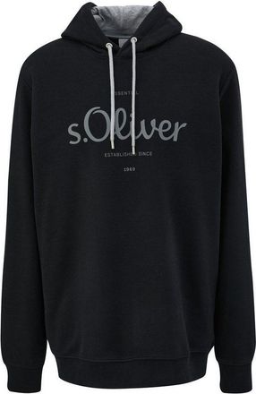 s.Oliver Sweatshirt Sweatshirt Kapuzensweatshirt mit Logo-Print