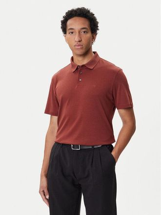 Calvin Klein Poloshirt Supima LV04LB276G Braun Regular Fit