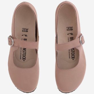 Birkenstock Unisex Ballerinas Santa Clarita Leather Pink Sandal