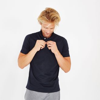 Eden Park Polo Bleu Marine En Coton Pima Stretch Old Ref Pp