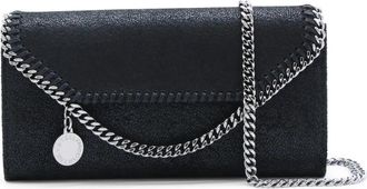 Stella McCartney Stella McCartney Hobo Bags - Black Faux Leather Continental Wallet Crossbody Ba - Gr. unisize - in Schwarz - f&uuml;r Damen