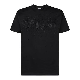 Dsquared2 Homme, Tops, Noir, Taille: S T-shirt en coton Dsquared2