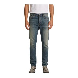 Dior Jeans Coupe Ajust&eacute;e D&eacute;lav&eacute;e - Homme - Jeans - Bleu - Taille: W34