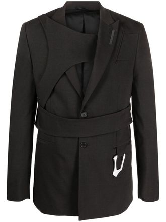 Heliot Emil blazer &agrave; effet superpos&eacute; - Marron