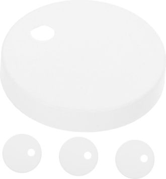 Cabilock 2paar Weiße Toilettensitz-bolzenabdeckungen Aus Kunststoff Einfache Installation Schraubendeckel Ersatz Zubehör Für Badezimmer Dekorative Schraubenabd