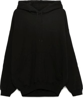 Cole Buxton Homme, Sweatshirts et sweats à capuche, Noir, Taille: 2XL Sweat à Capuche en Coton Noir avec Logo Brodé