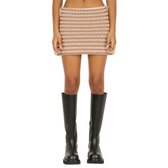 Durazzi Milano Gestrickter Rock - - Skirts - Damen - Orange - M