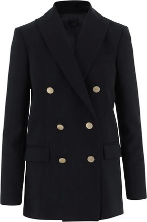 F.it Femme, Vestes, Bleu, Taille: 40 FR Veste crois&eacute;e en nylon stretch