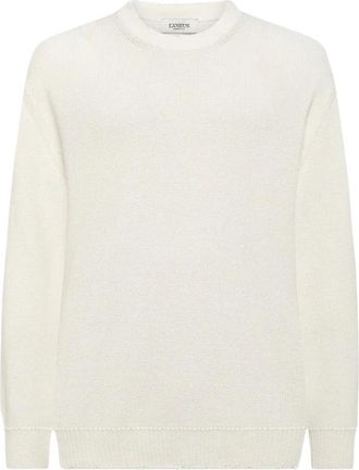 Laneus Homme, Pulls, Blanc, Taille: S Maglione Boxy