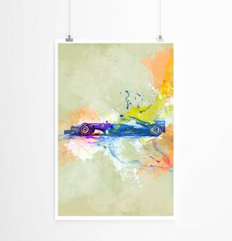 Paul Sinus Art Formel1 90x60cm auf Masterclass Metallic Pearl High Gloss Photo Paper