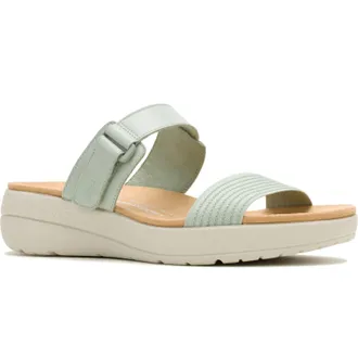 Hush Puppies Breathe Gore Leder Damen Sage Standard Sandalen