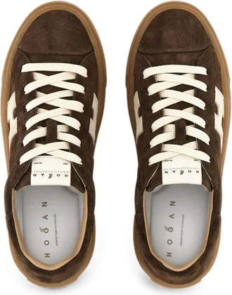 Hogan Suede Platform Skate Sneaker - Brown
