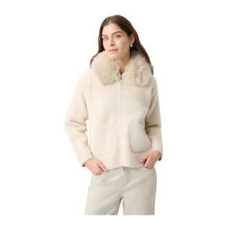 Joseph Ribkoff Jacke mit abnehmbarem Kunstpelzkragen - - Jackets - Damen - Beige - M