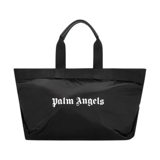 Palm Angels Logo Tote Bag - - Bags - Herren - Schwarzk - ONE SIZE