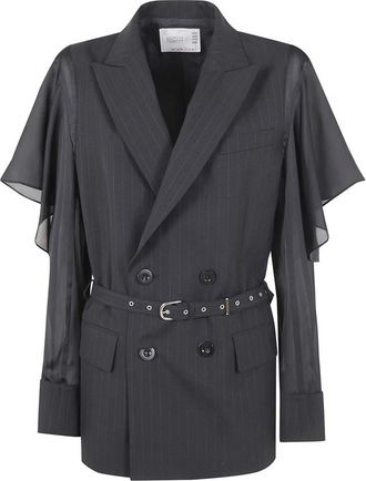 sacai Damen, Jacken, Schwarzk, LGr&ouml;&szlig;e