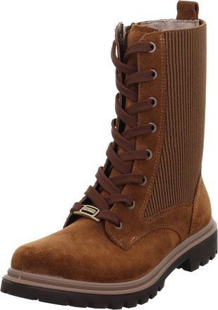 Legero Damen Stiefeletten Monta Frauen Boots,Rei&szlig;verschluss Weite: G (WMS) flach, Boots, Stiefel, Bootee, Booties, Saddle (BRAUN) (340), 38 EU
