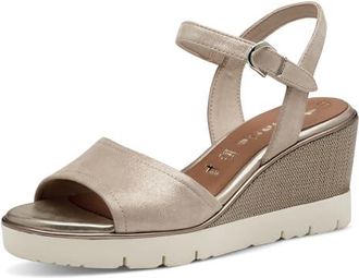 Tamaris 28360 44 179 | Champagne Nubuck | Womens Wedge Sandals EU 39 Champagne