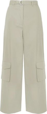 Bomboogie Femme, Pantalons, Beige, Taille: 36 FR Cargo Palazzo Pants