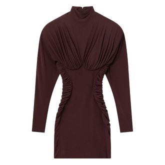 Stella McCartney High-neck Ruched Mini Dress