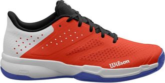 Wilson Herren KAOS Stroke 2.0 Tennis Shoe, White/Orange.com/Bluing, 48 EU