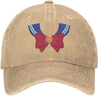Generic Casquette dHomme, Casquette Baseball S-Sailor M-Moon Anime R noeud Sun Sun Y2k Casquette Routier Gar&ccedil;on Mignonne Cadeau randonn&eacute;e personnalis&eacute; Passe-P